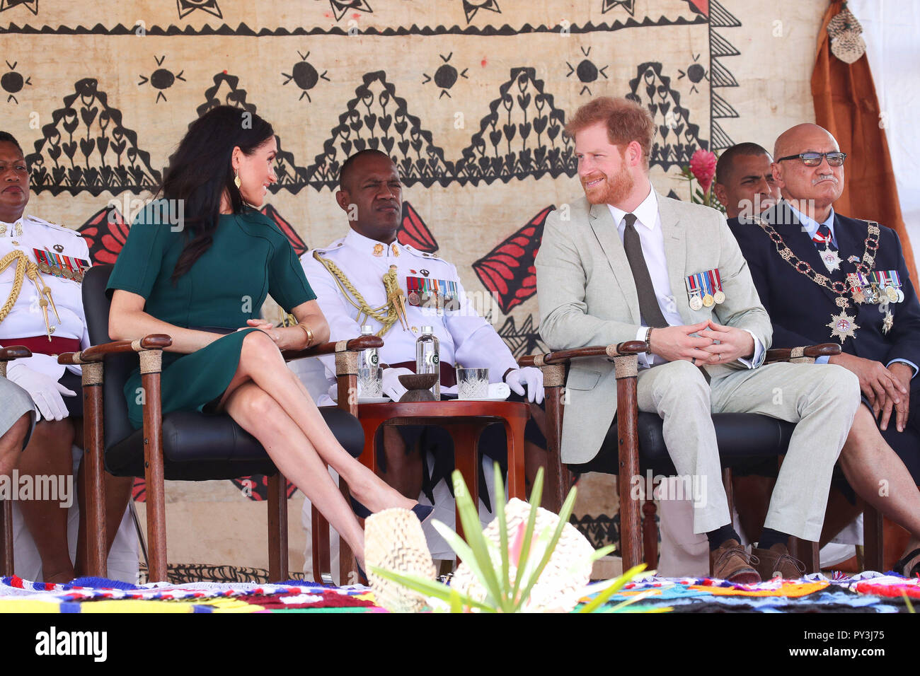 The Duke and Duchess of Sussex unveil a statue in honour of Sergeant ...