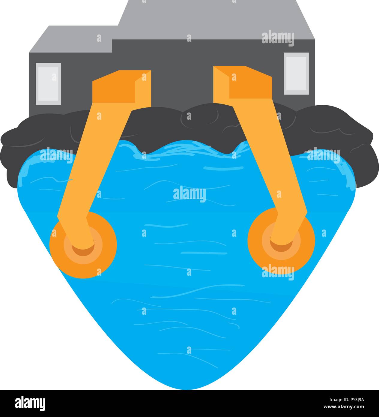 Wave energy generator Stock Vector Images - Alamy