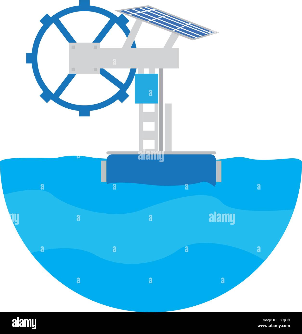 Wave Power Logo Clipart