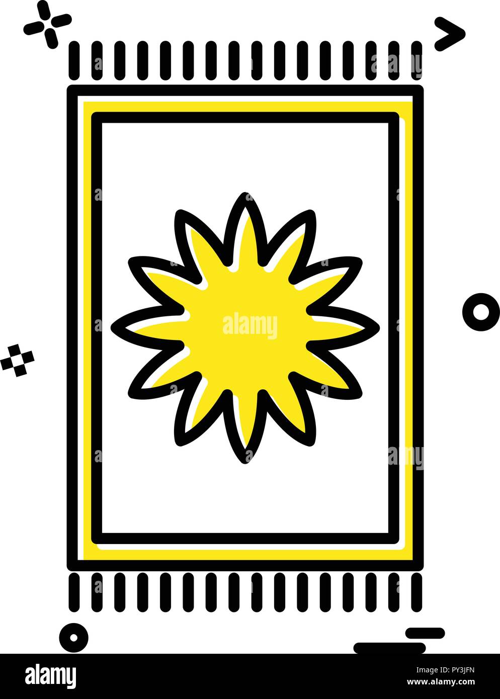 Prayer mat icon design vector Stock Vector Image & Art - Alamy