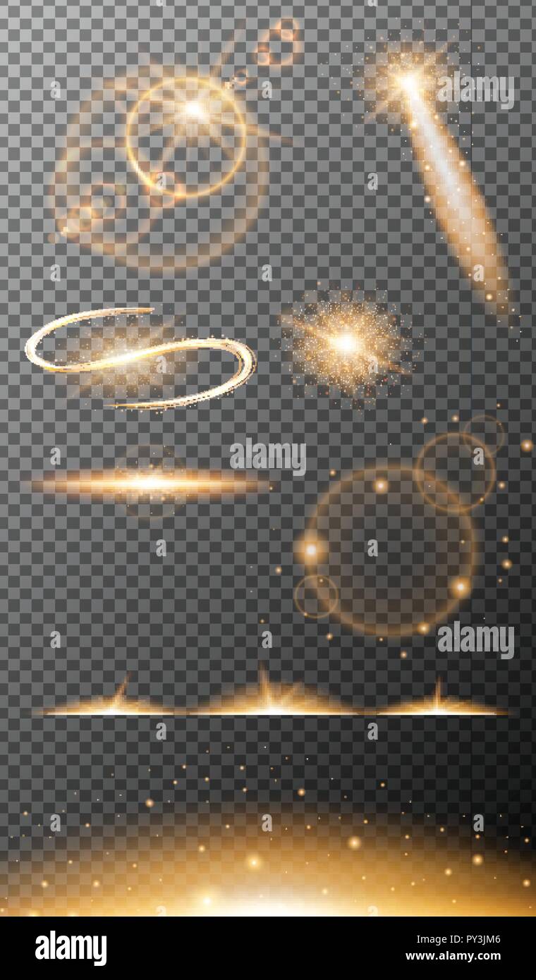 A Set of Sparkling Light illustration Stock Vector Image & Art - Alamy