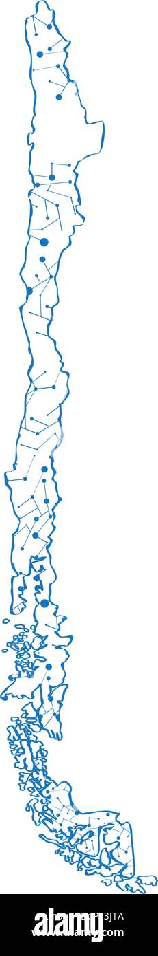 Isolated map of Chile Stock Vector Image & Art - Alamy