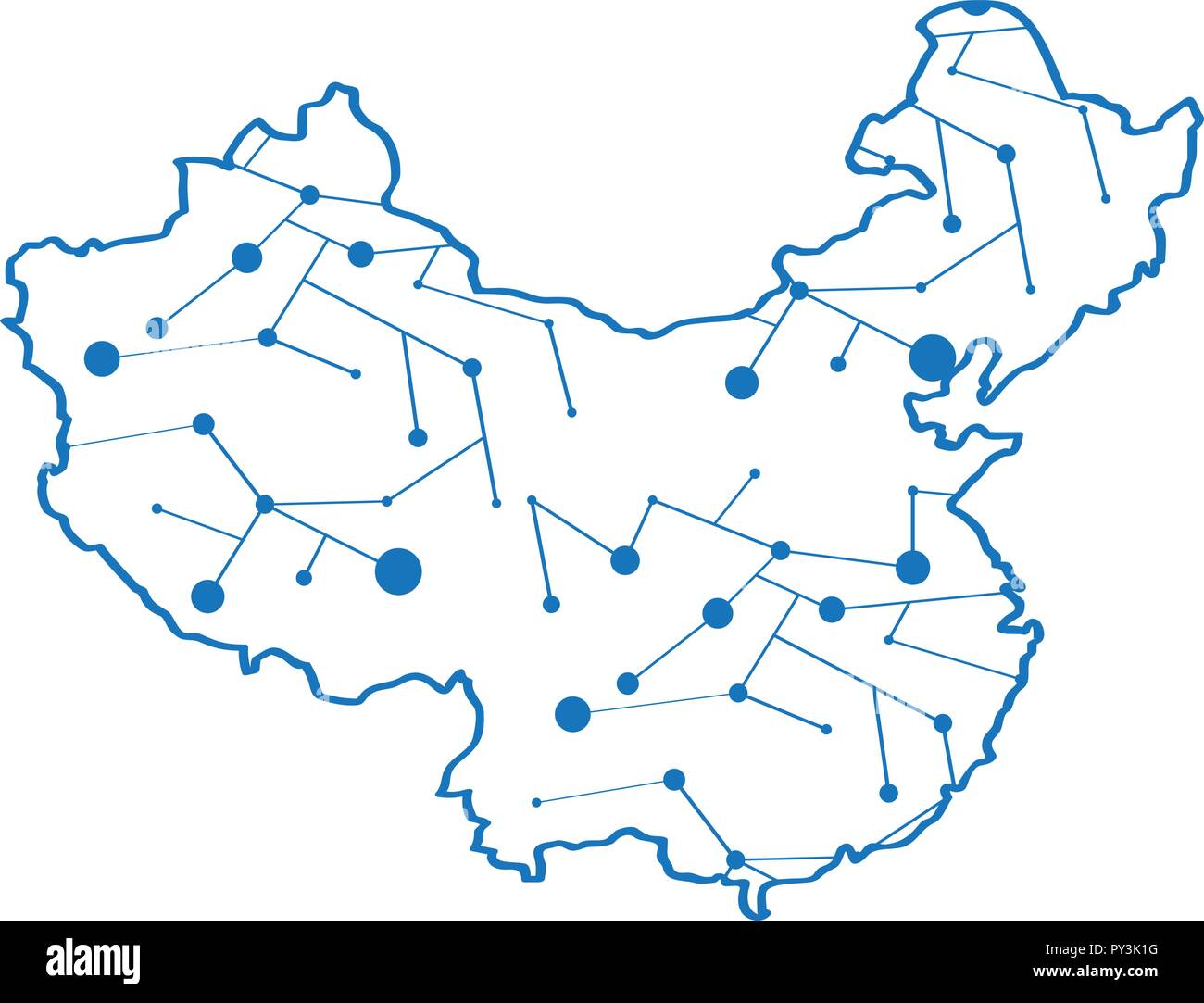 Chinese geography Stock Vector Images - Alamy