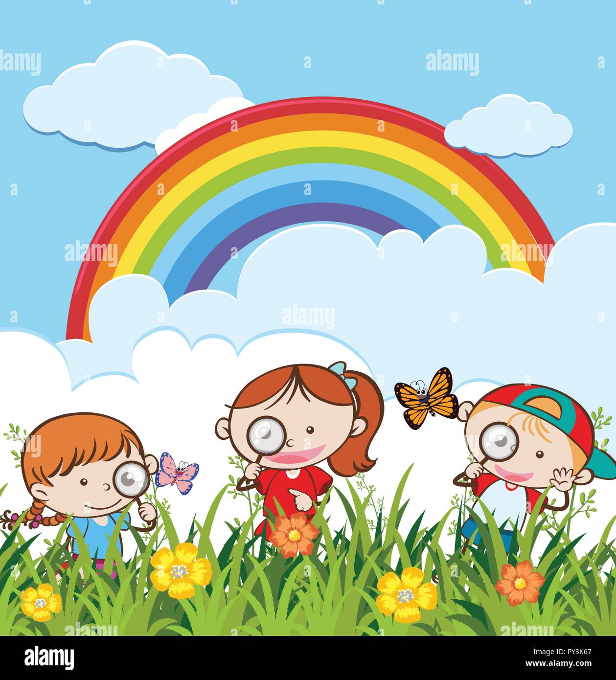 Discovery spring garden Stock Vector Images - Alamy