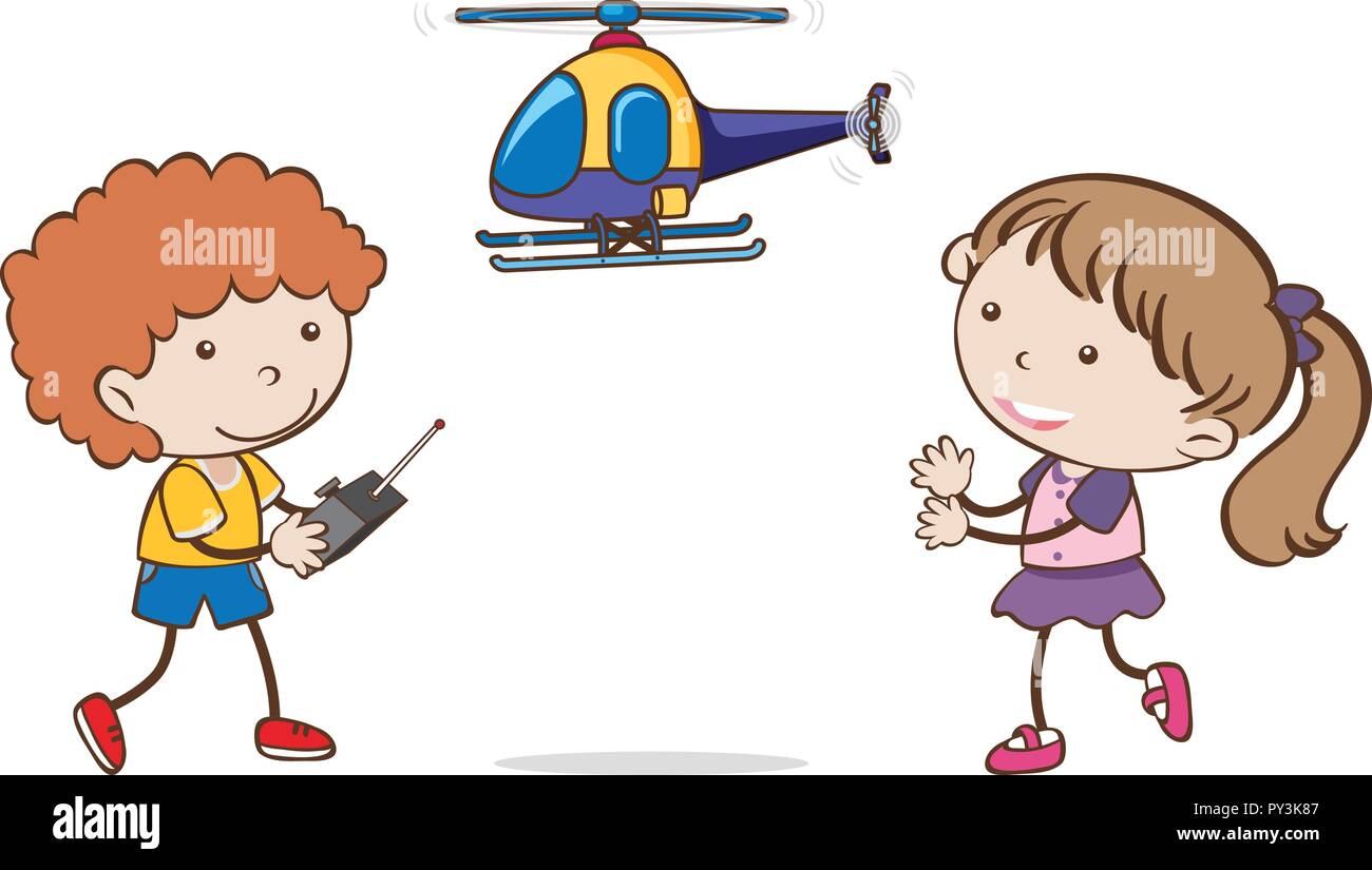 Boy playing retro video Stock Vector Images - Alamy