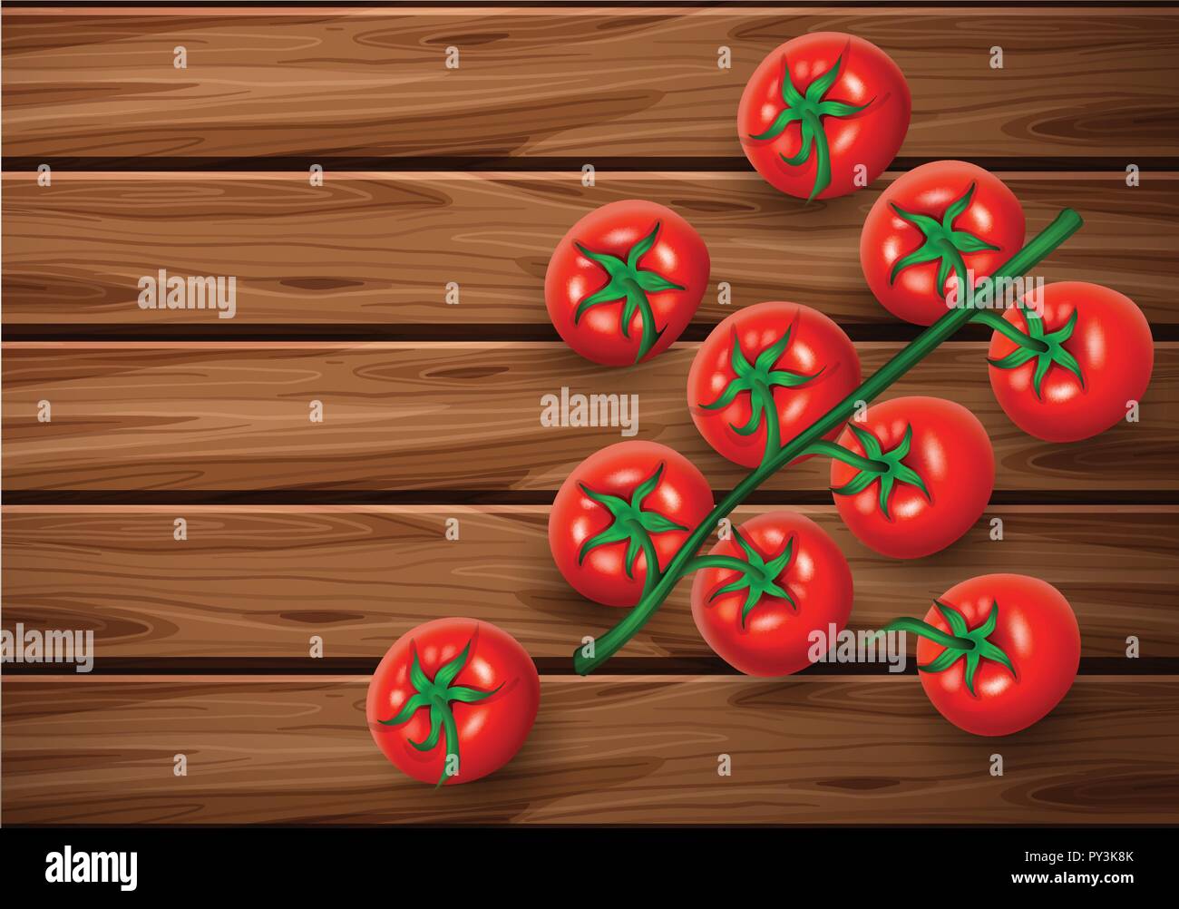 Wooden cherry Stock Vector Images - Alamy