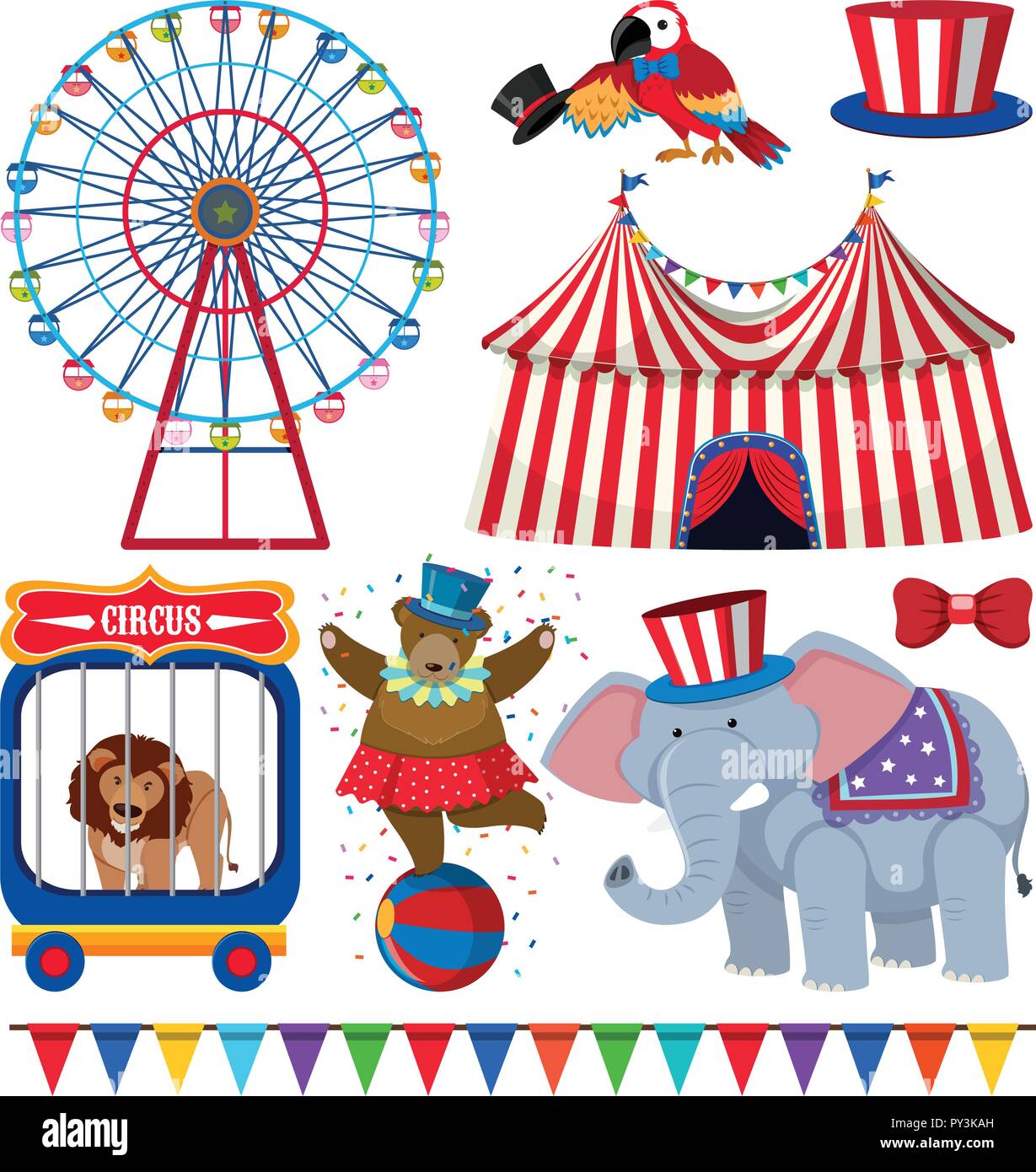 Circus performance Stock Vector Images - Alamy