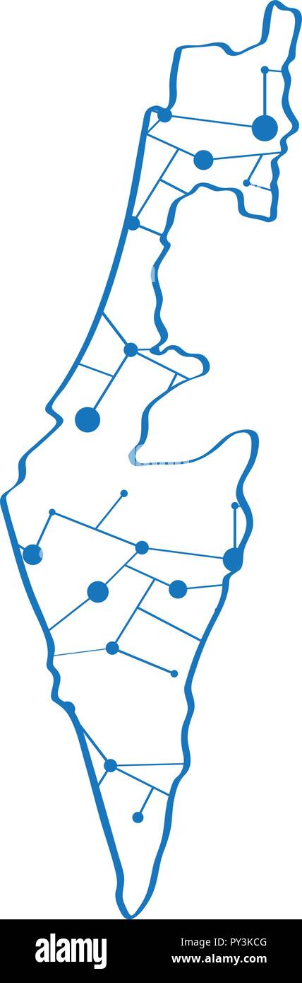 Isolated map of Israel Stock Vector Image & Art - Alamy