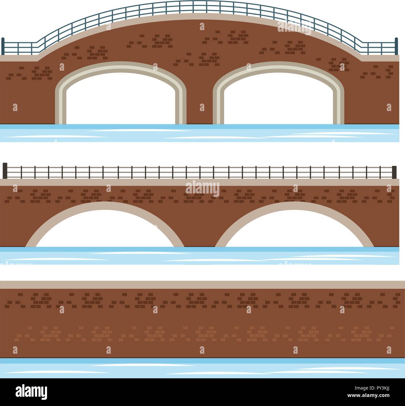 A Set of River Bridge illustration Stock Vector Image & Art - Alamy
