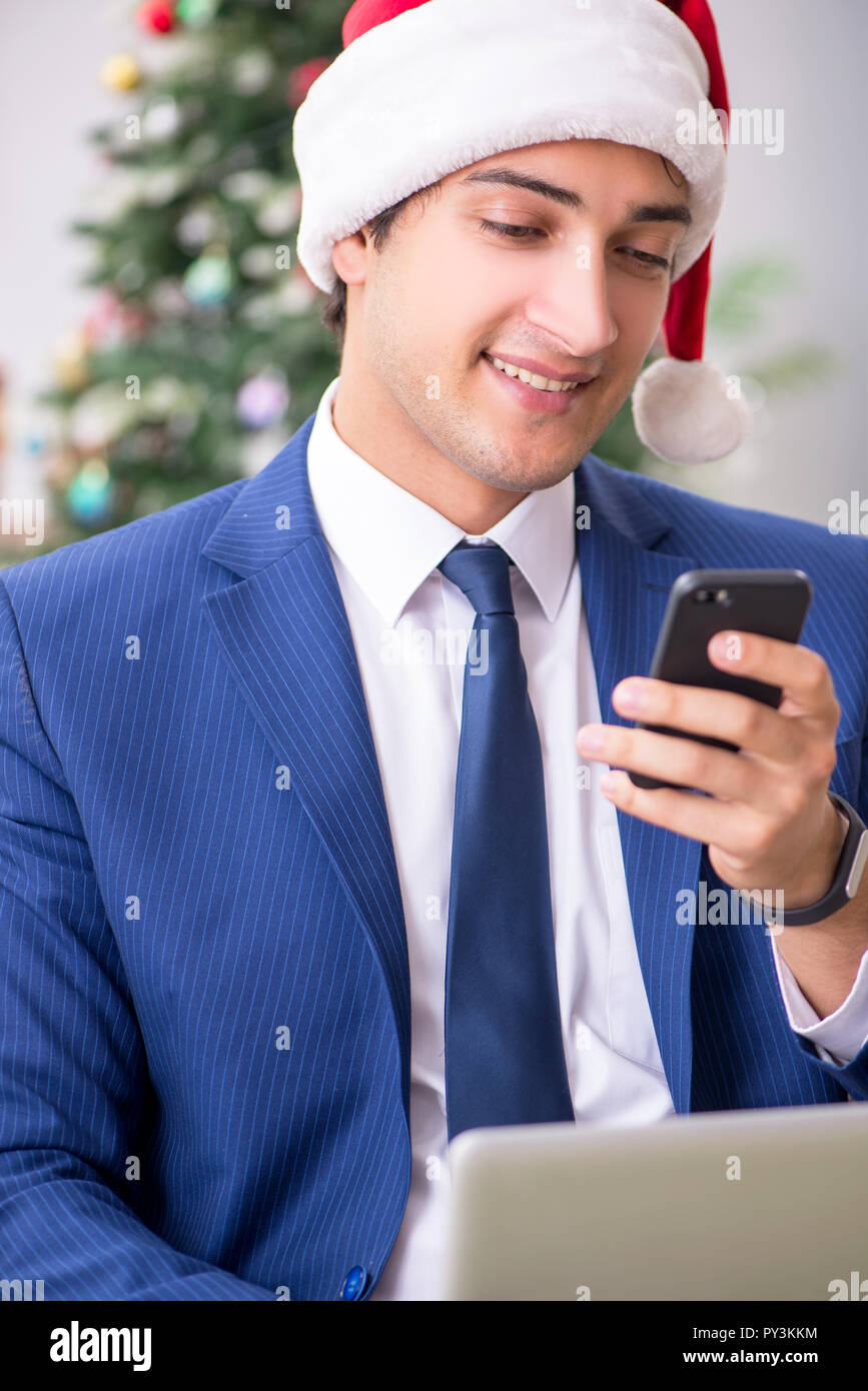 Busy employee working from home Stock Photo - Alamy