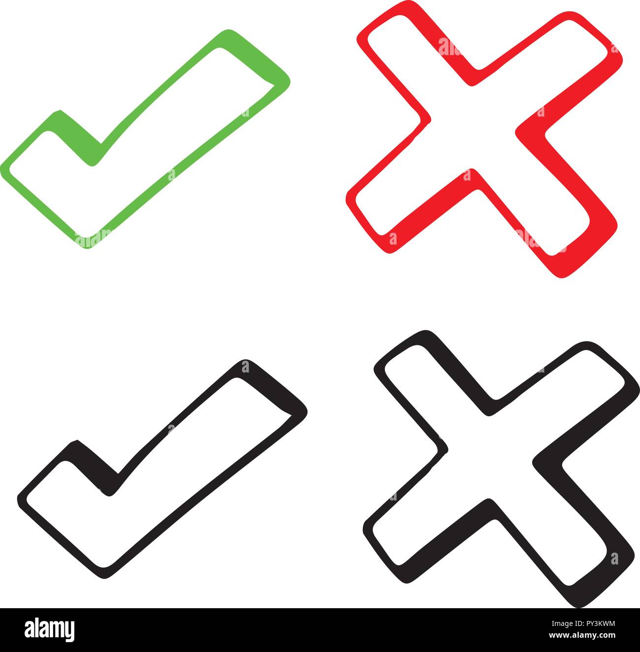 Check Mark Graphic on White Background illustration Stock Vector Image ...