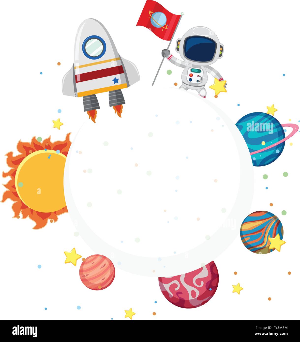 A Space Element and Astronaut illustration Stock Vector Image & Art - Alamy