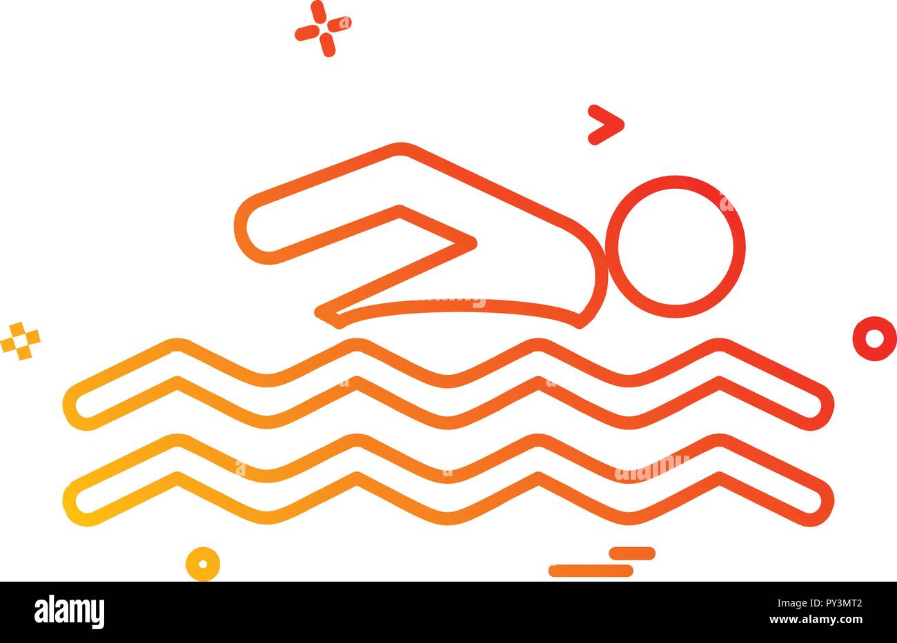 Swimming icon design vector Stock Vector Image & Art - Alamy