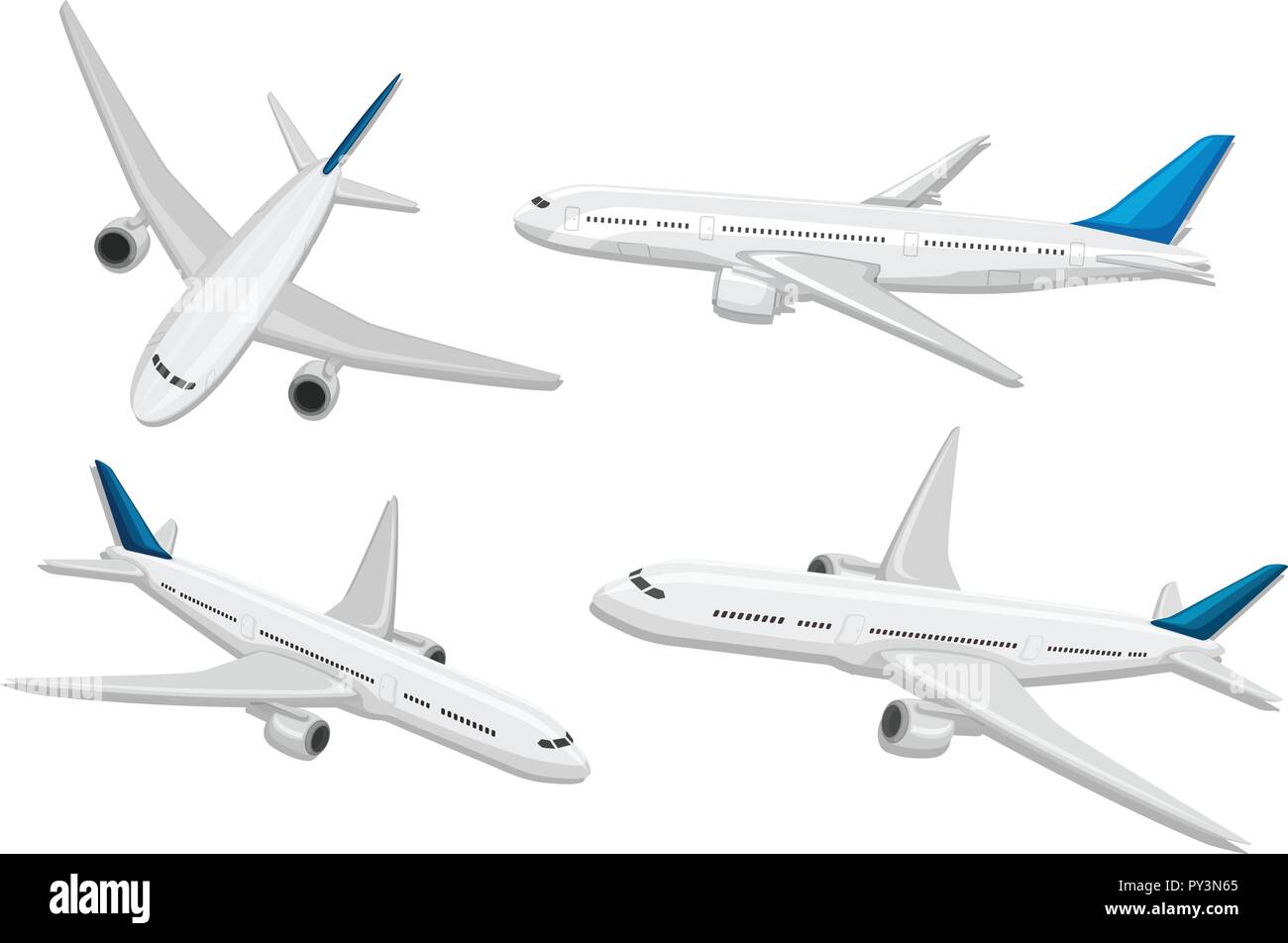 A set of commercial airplane illustration Stock Vector Image & Art - Alamy