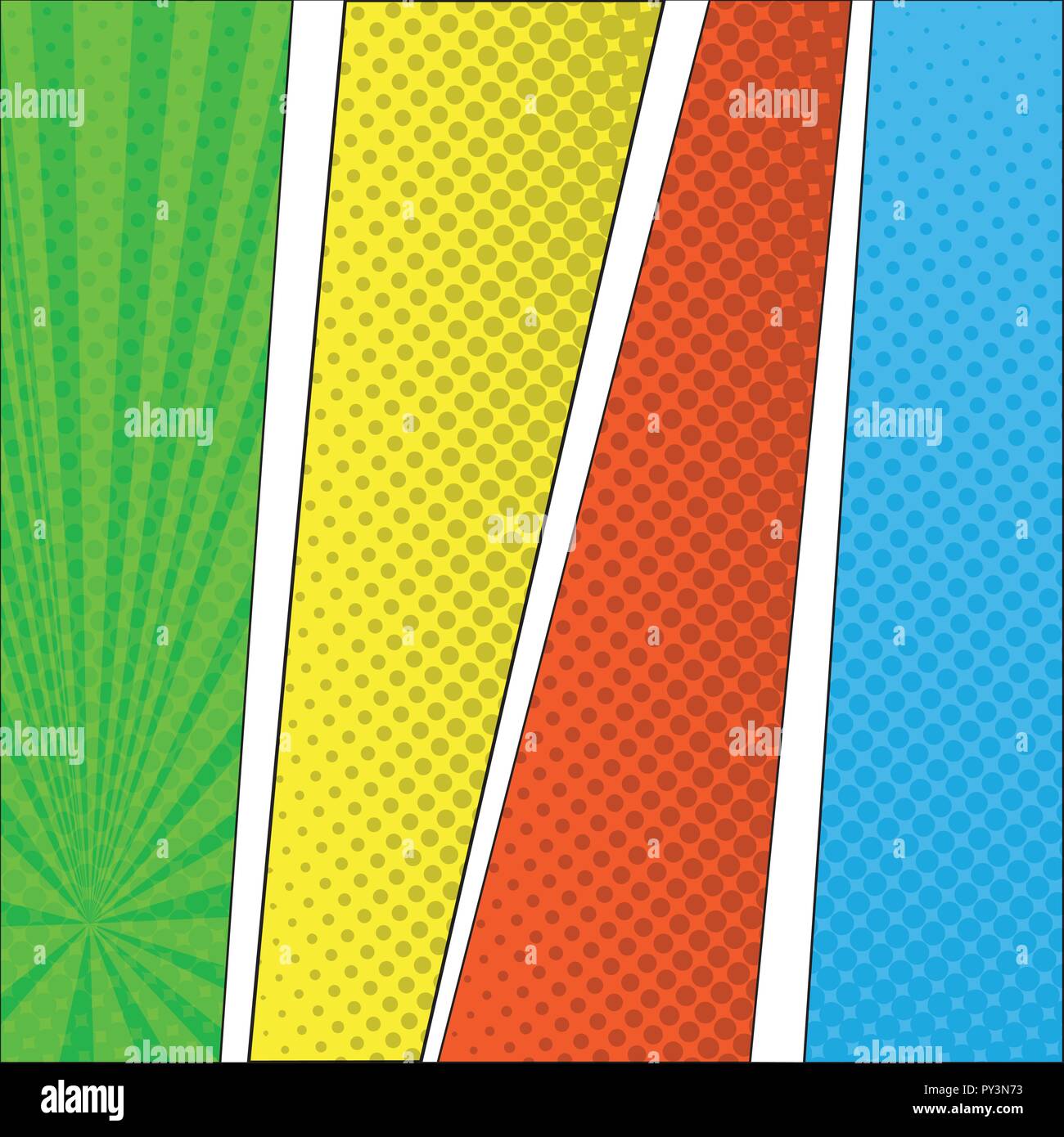 Colored comic page Stock Vector Image & Art - Alamy