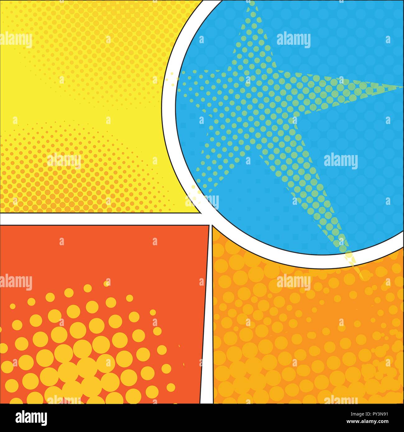 Colored comic page Stock Vector Image & Art - Alamy