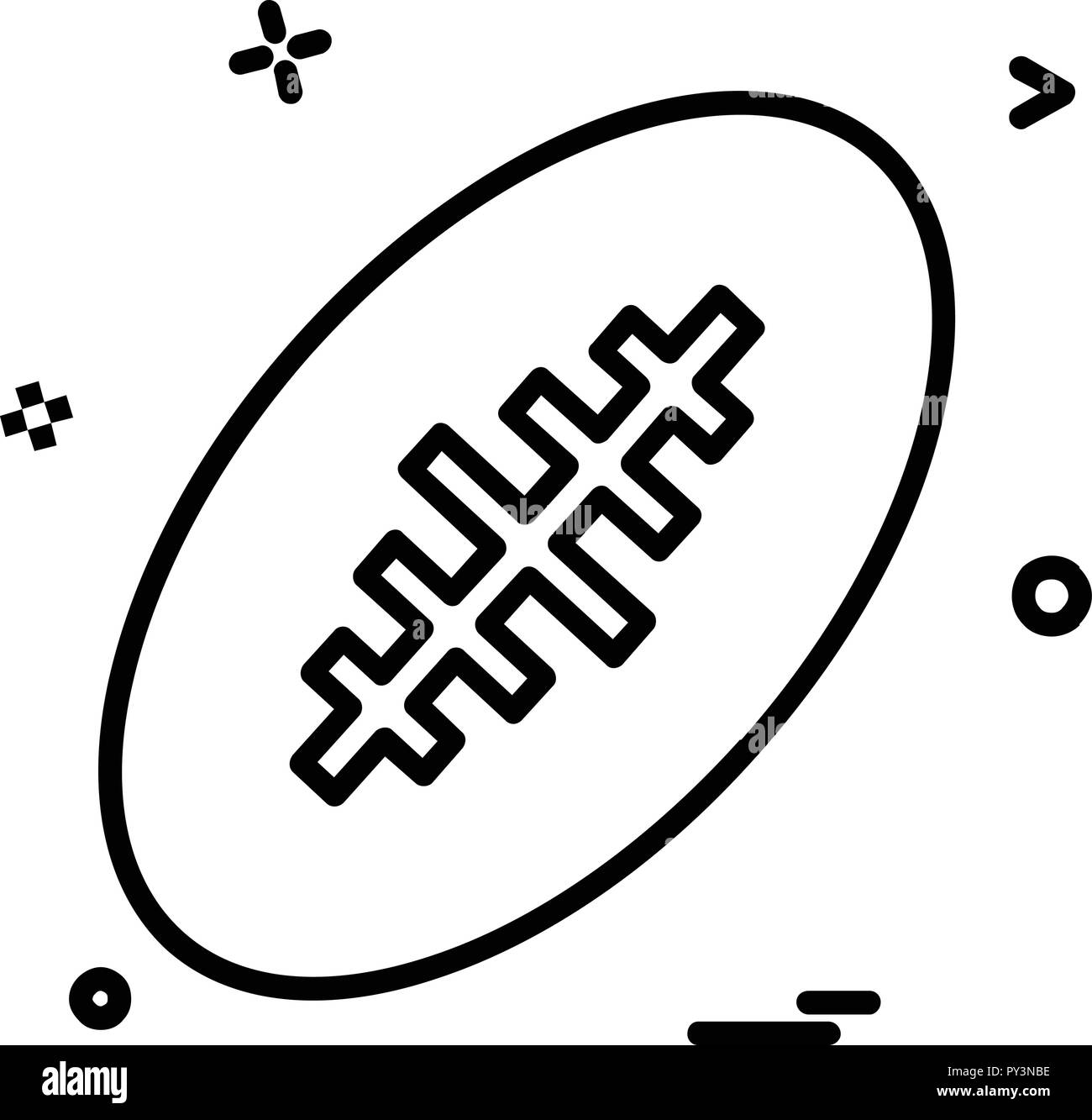 Rugby icon design vector Stock Vector Image & Art - Alamy