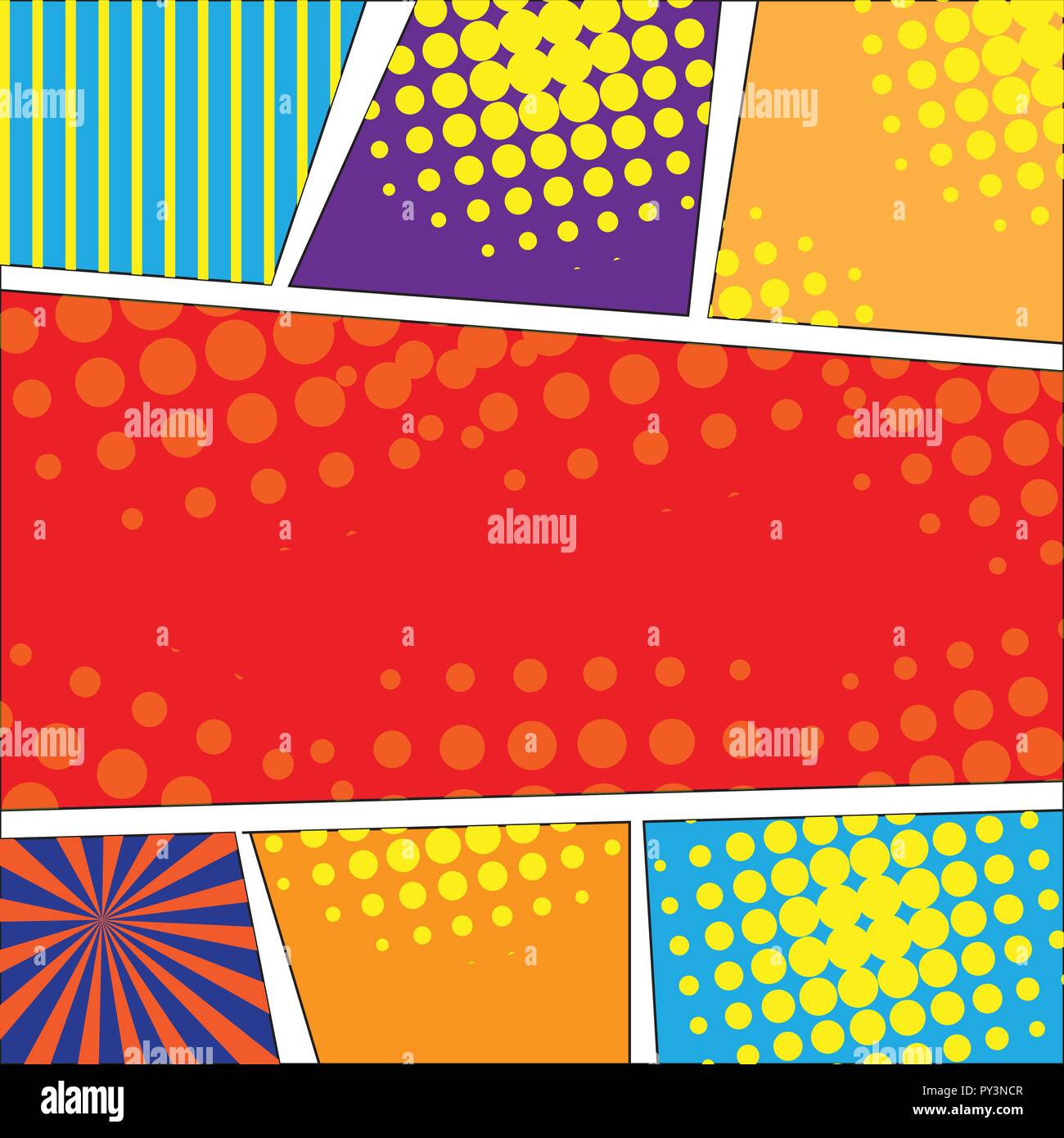 Colored comic page Stock Vector Image & Art - Alamy