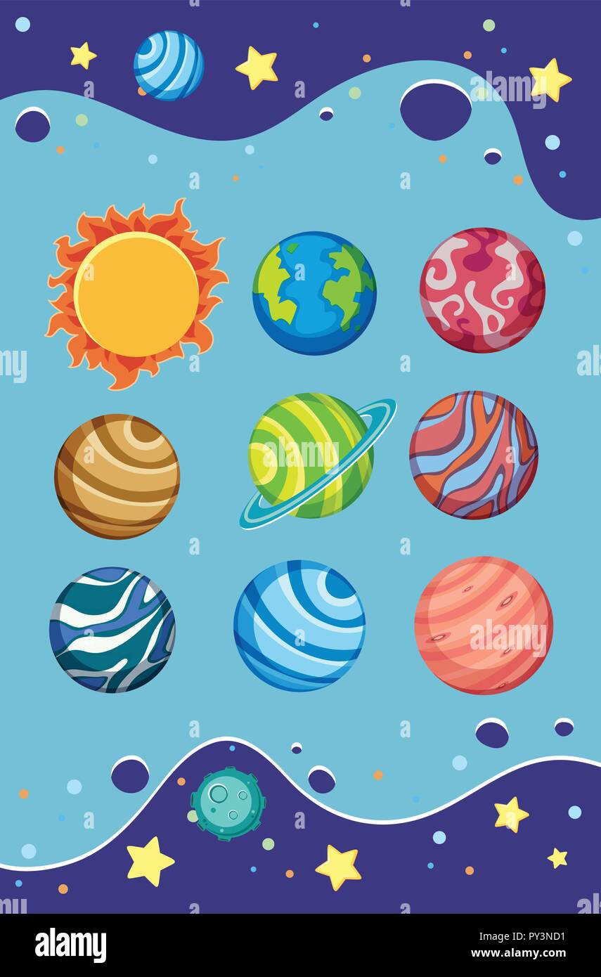 Solar system clipart hi-res stock photography and images - Alamy