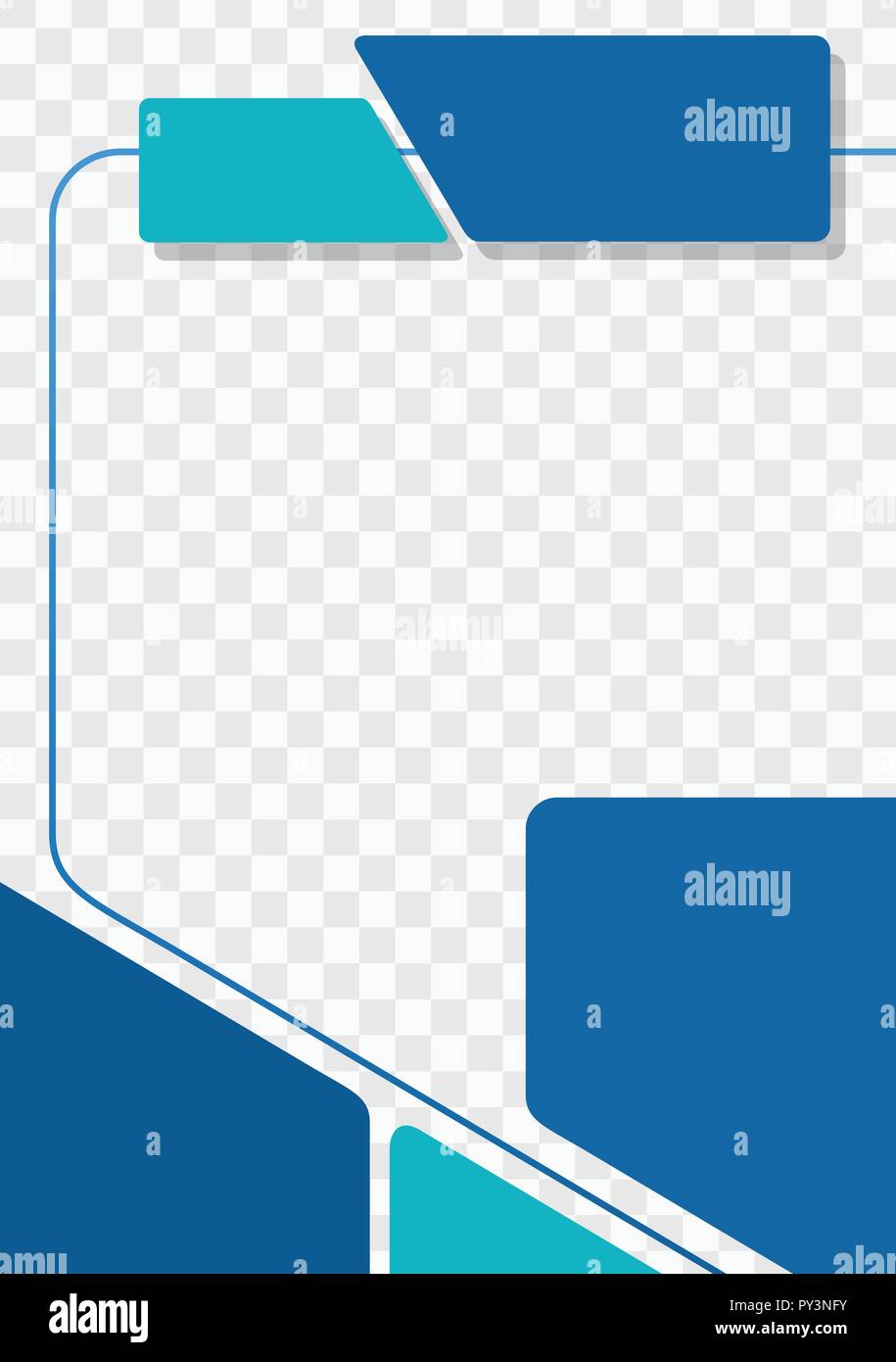 A blue blank template illustration Stock Vector Image & Art - Alamy