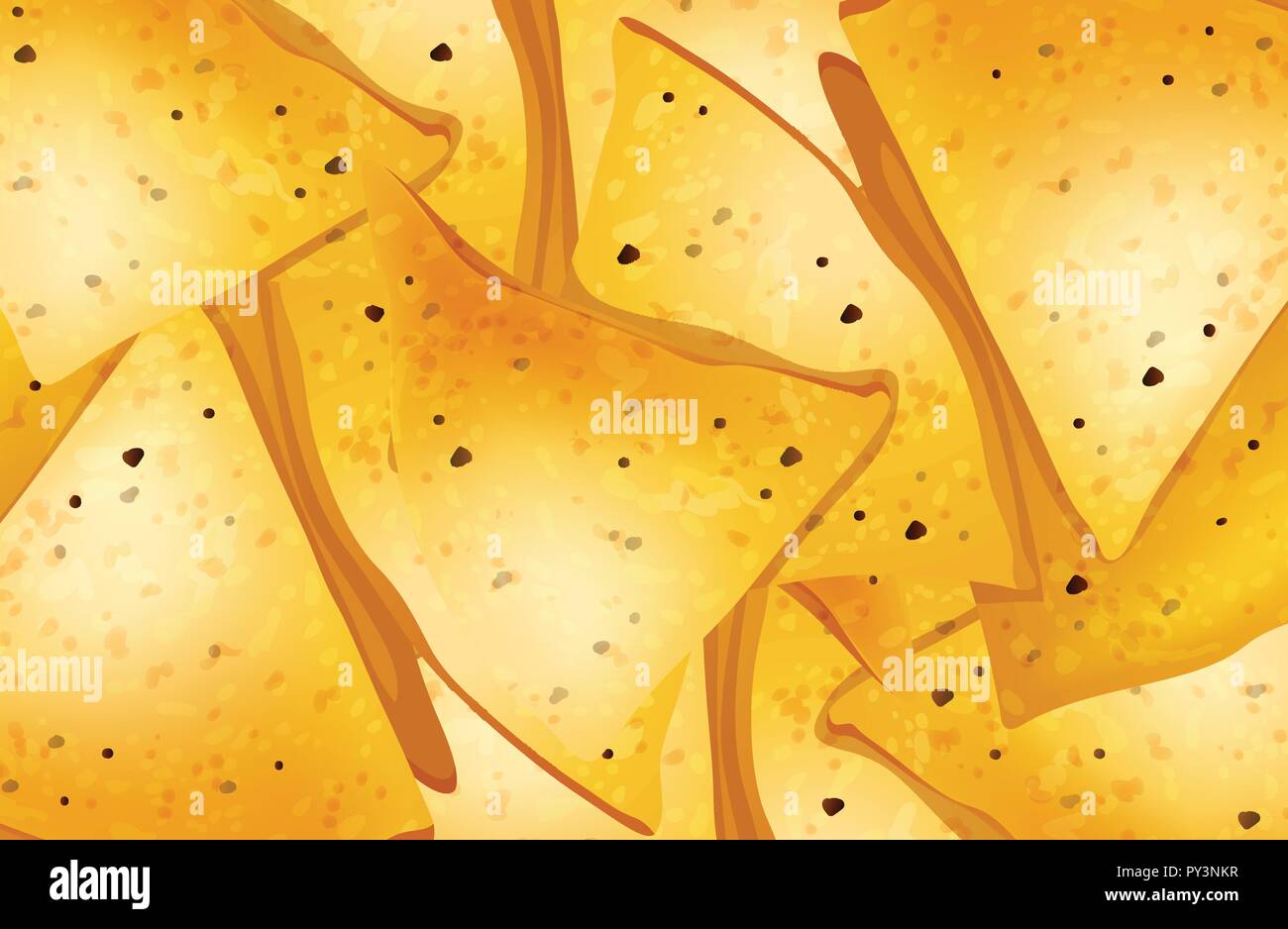 A Close-Up Tortilla Chip illustration Stock Vector Image & Art - Alamy