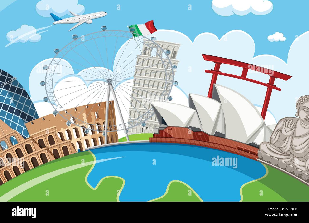 Pisan flag Stock Vector Images - Alamy