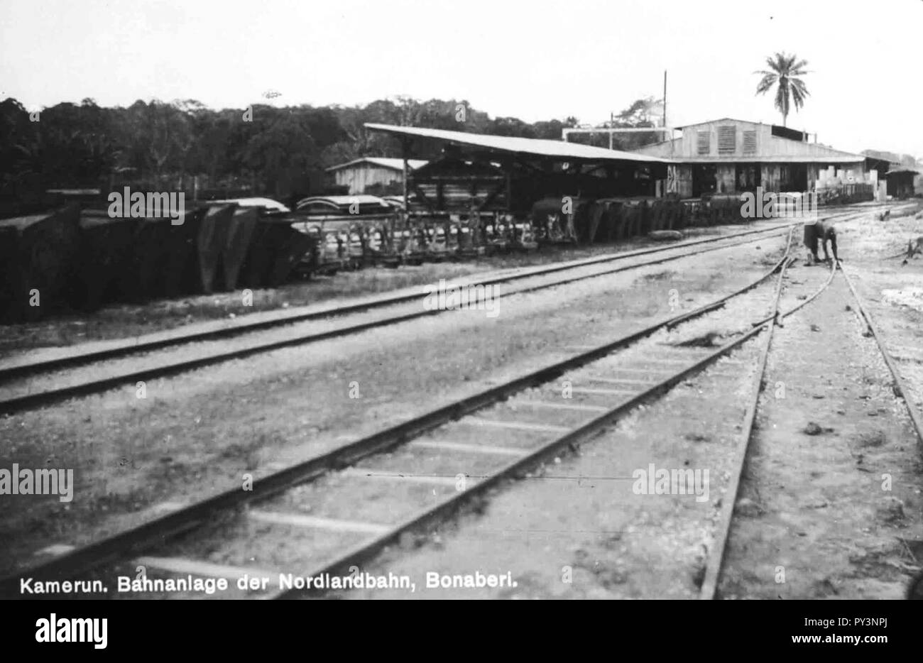 Cameroon North Railroad Bonaberi1900-08 Stock Photo - Alamy