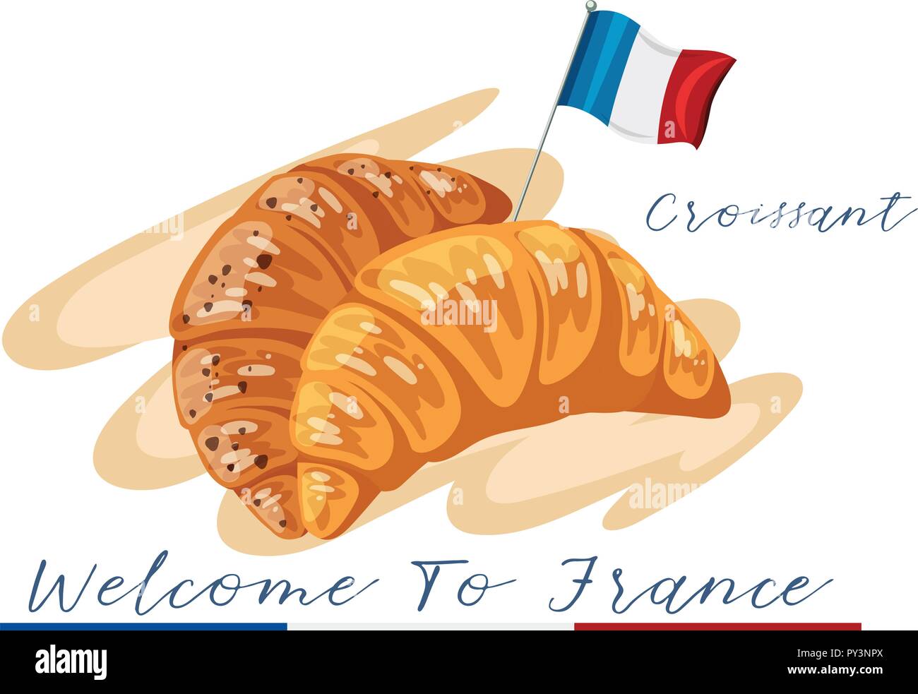French Croissant Clip Art