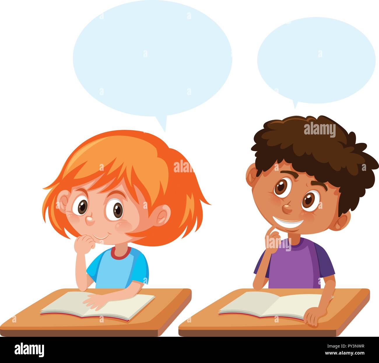 Student talking in class Stock Vector Images - Alamy
