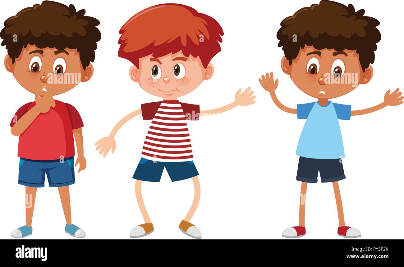 A set of boys illustration Stock Vector Image & Art - Alamy