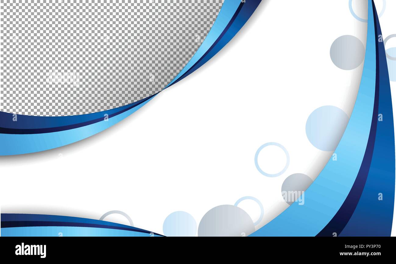 A blue blank template illustration Stock Vector Image & Art - Alamy