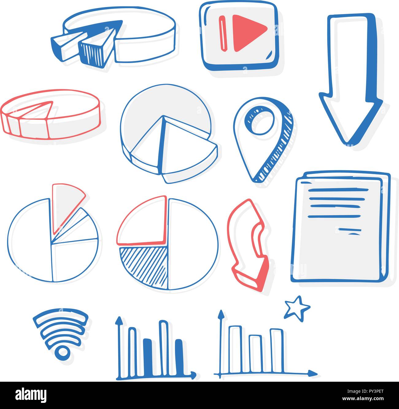 A Set of Doodle Symbol illustration Stock Vector Image & Art - Alamy