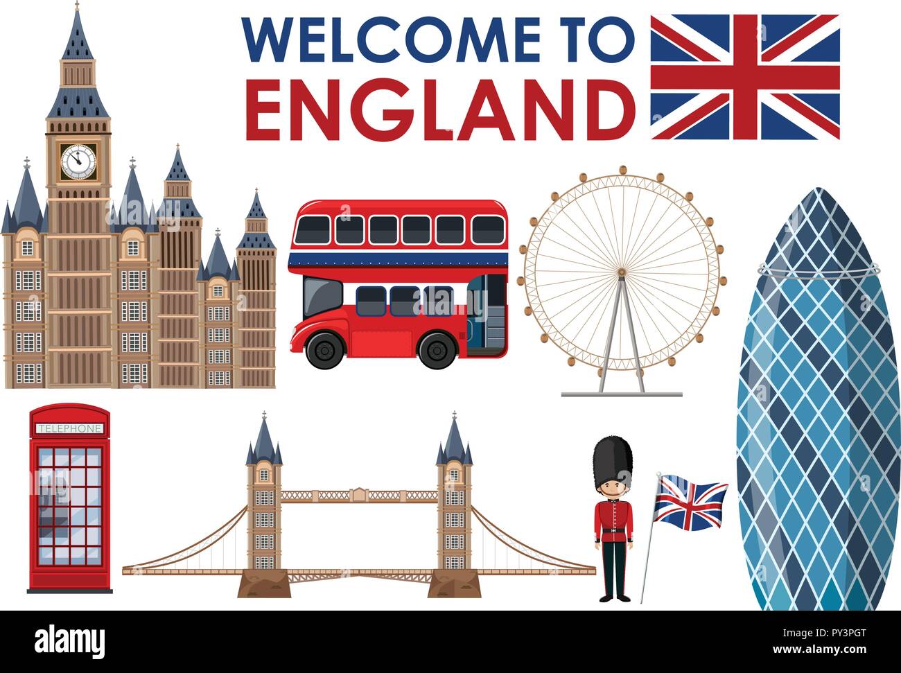 Historical london landmarks Stock Vector Images - Alamy