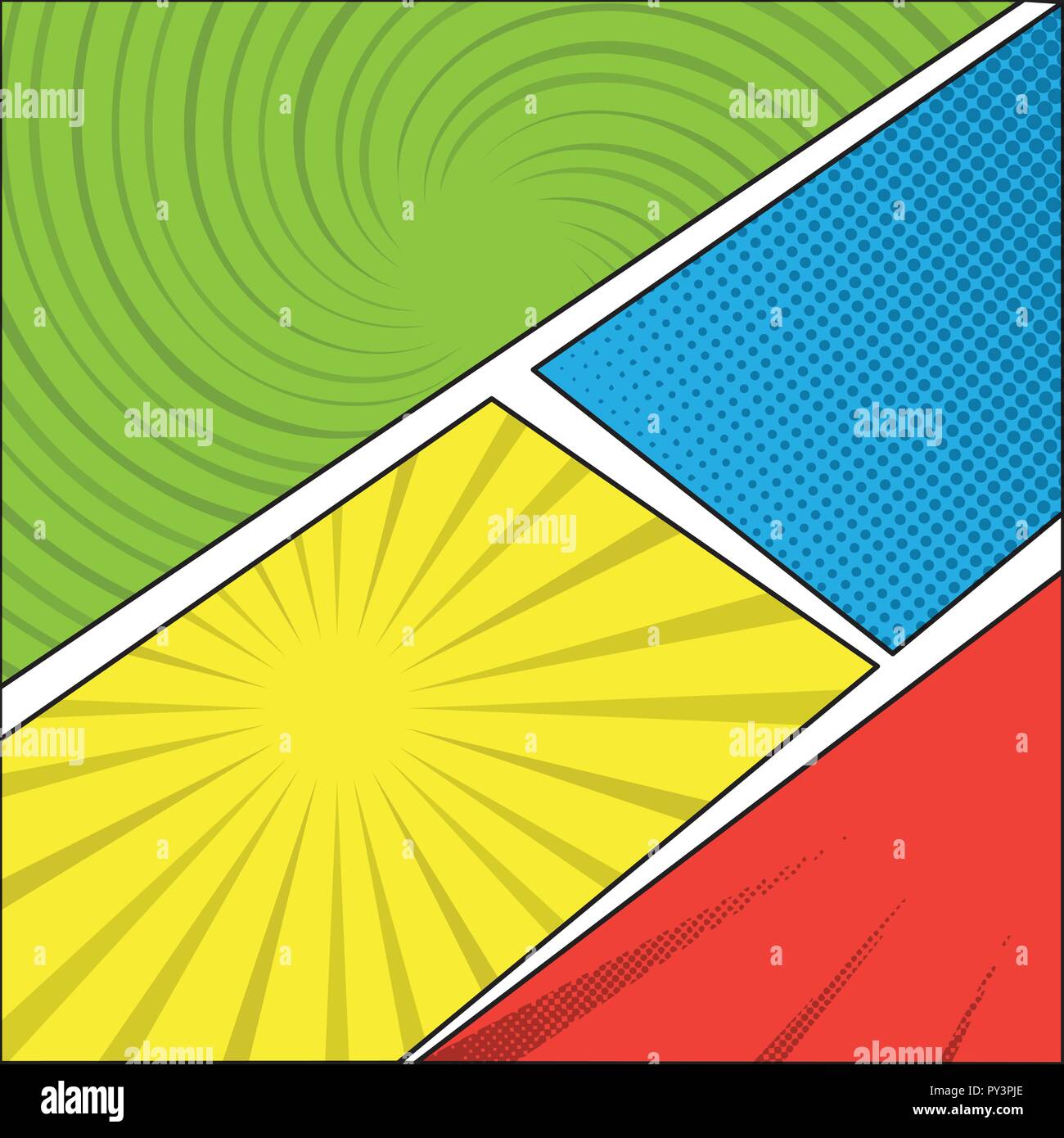 Colored comic page Stock Vector Image & Art - Alamy