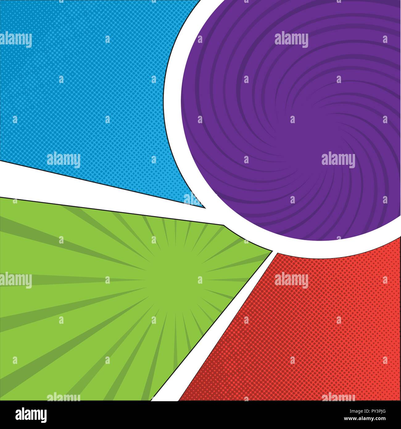 Colored comic page Stock Vector Image & Art - Alamy