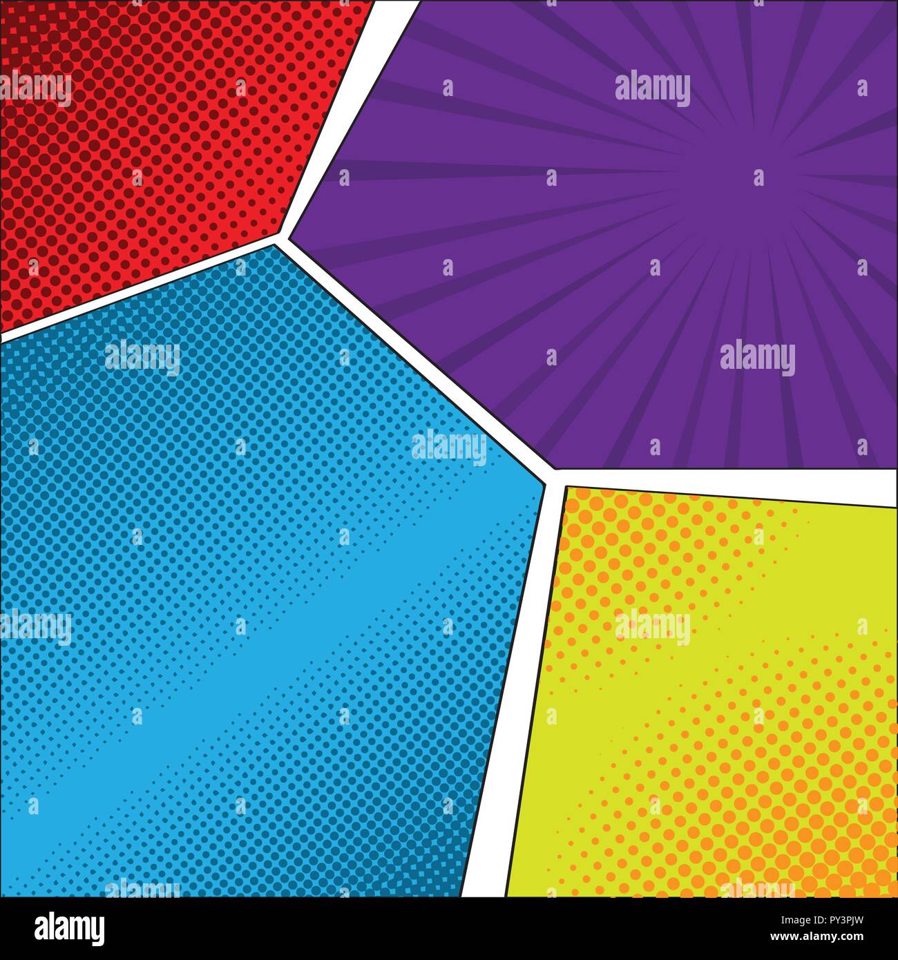 Colored comic page Stock Vector Image & Art - Alamy