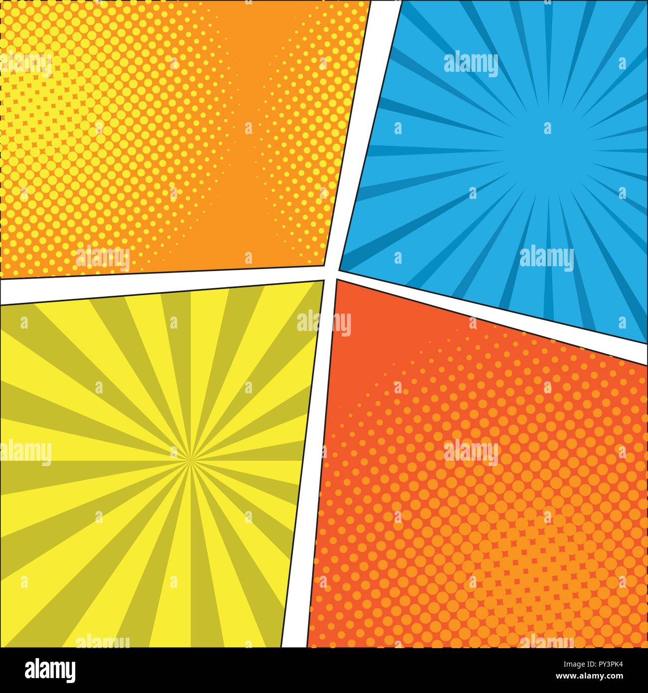 Colored comic page Stock Vector Image & Art - Alamy
