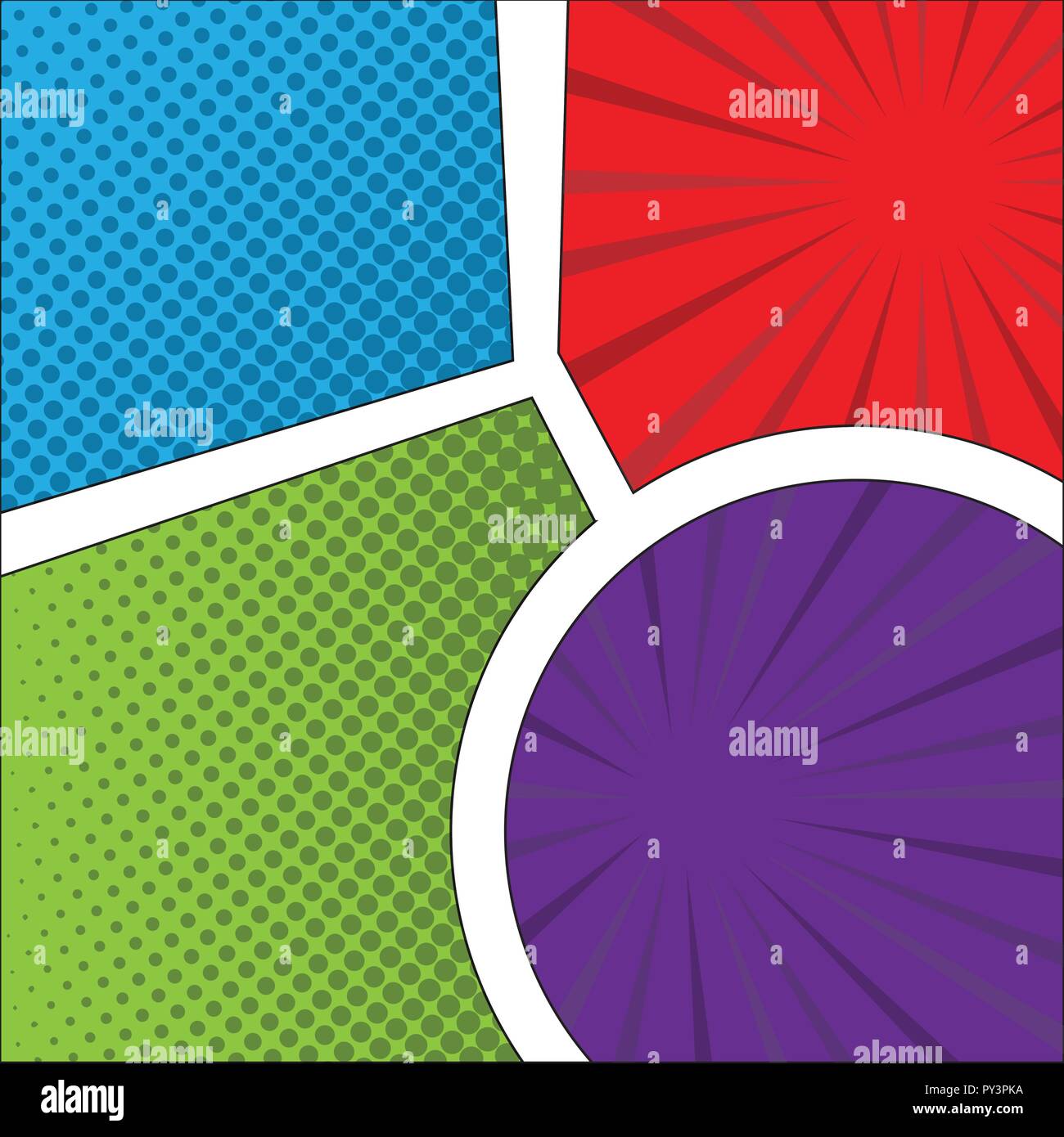 Colored comic page Stock Vector Image & Art - Alamy