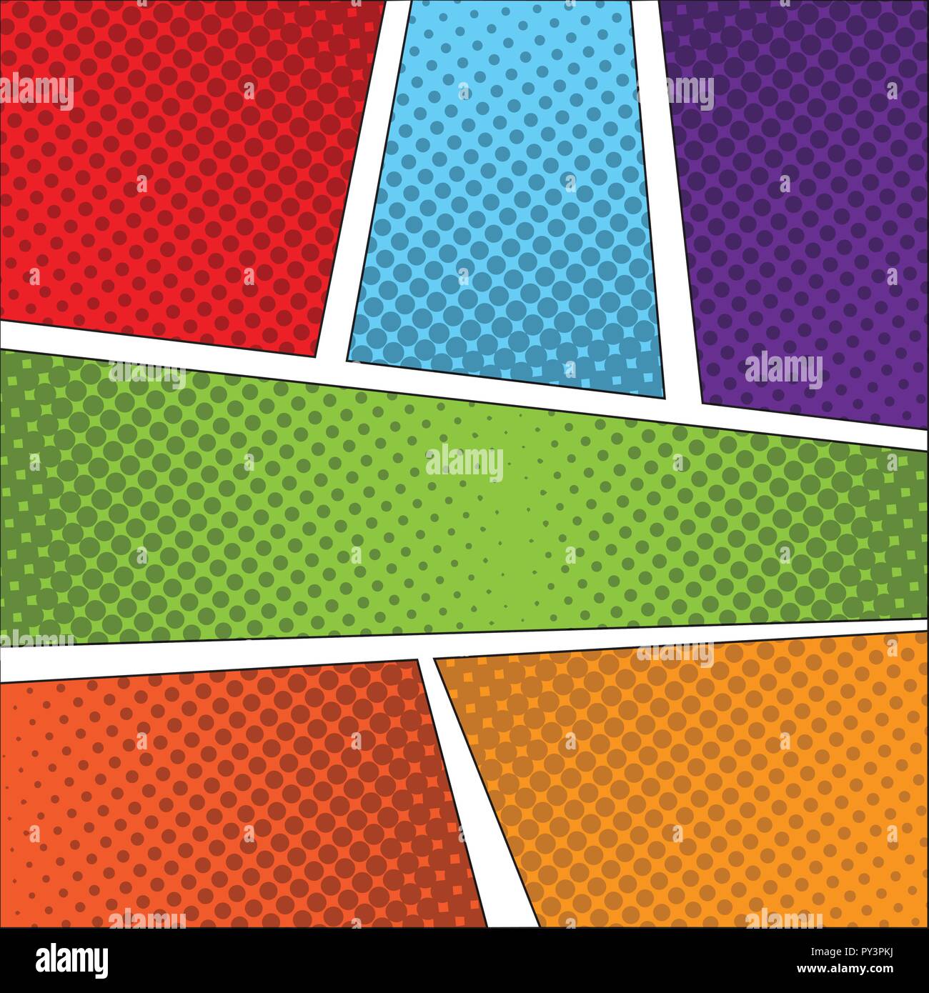 Colored comic page Stock Vector Image & Art - Alamy