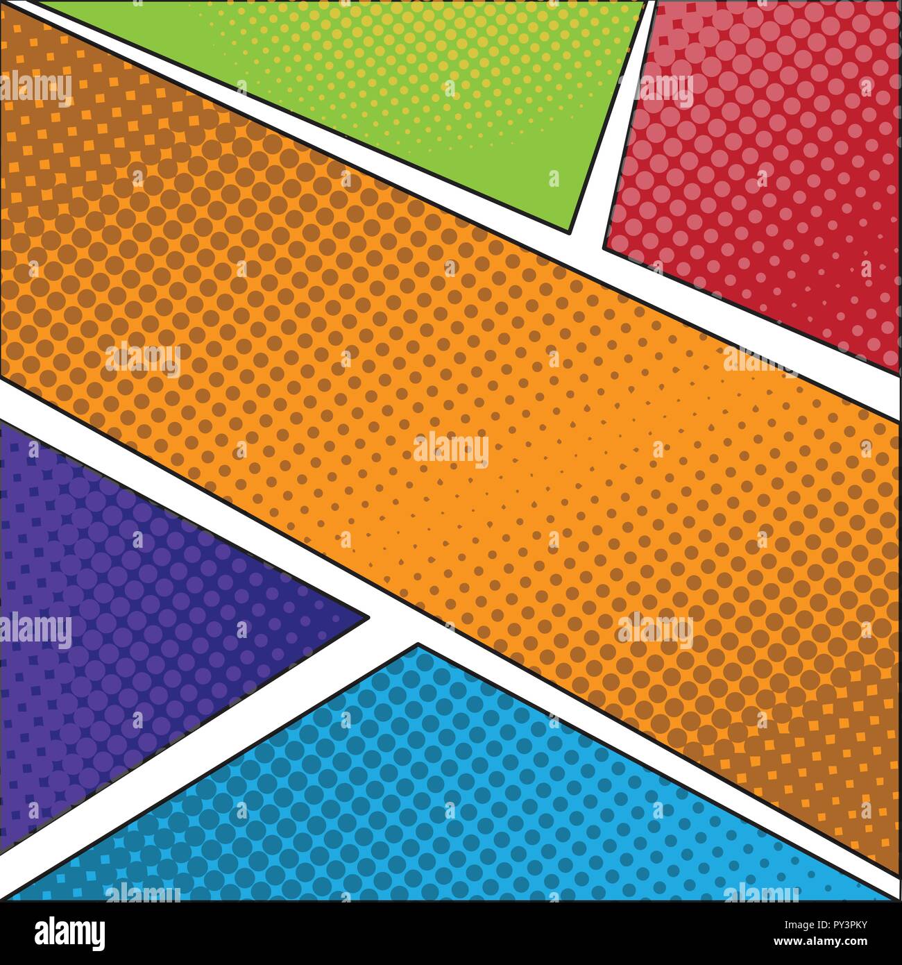 Colored comic page Stock Vector Image & Art - Alamy