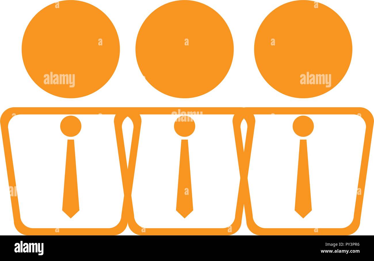 Isolated group of businessmen icon Stock Vector Image & Art - Alamy