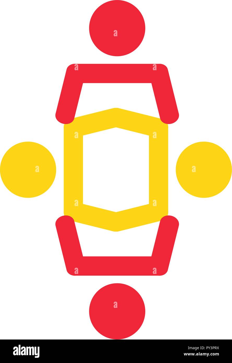 Isolated business teamwork logo Stock Vector Image & Art - Alamy