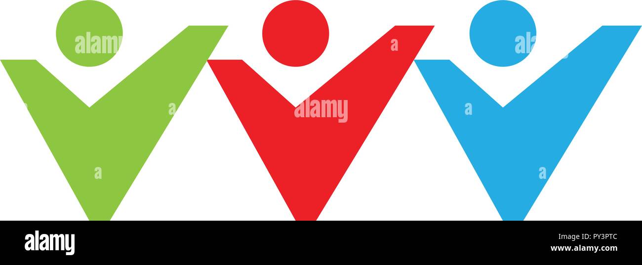 Isolated business teamwork logo Stock Vector Image & Art - Alamy