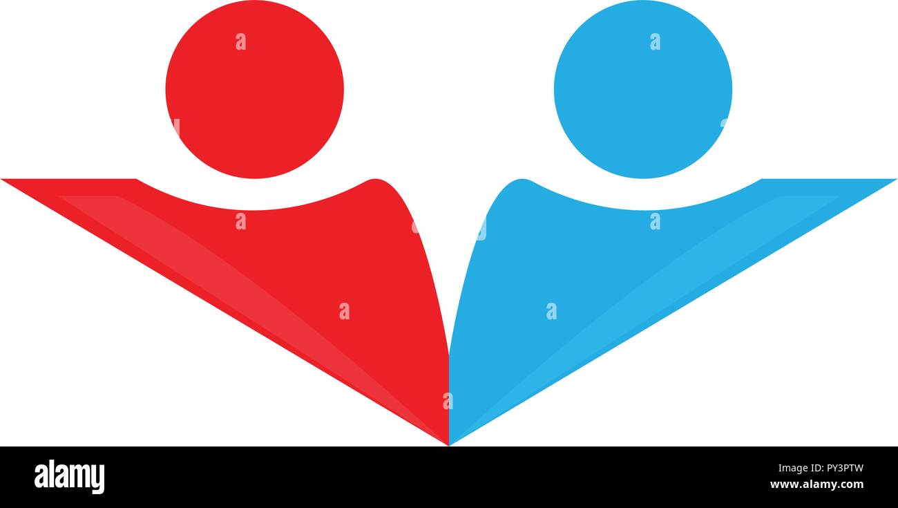 Isolated business teamwork logo Stock Vector Image & Art - Alamy