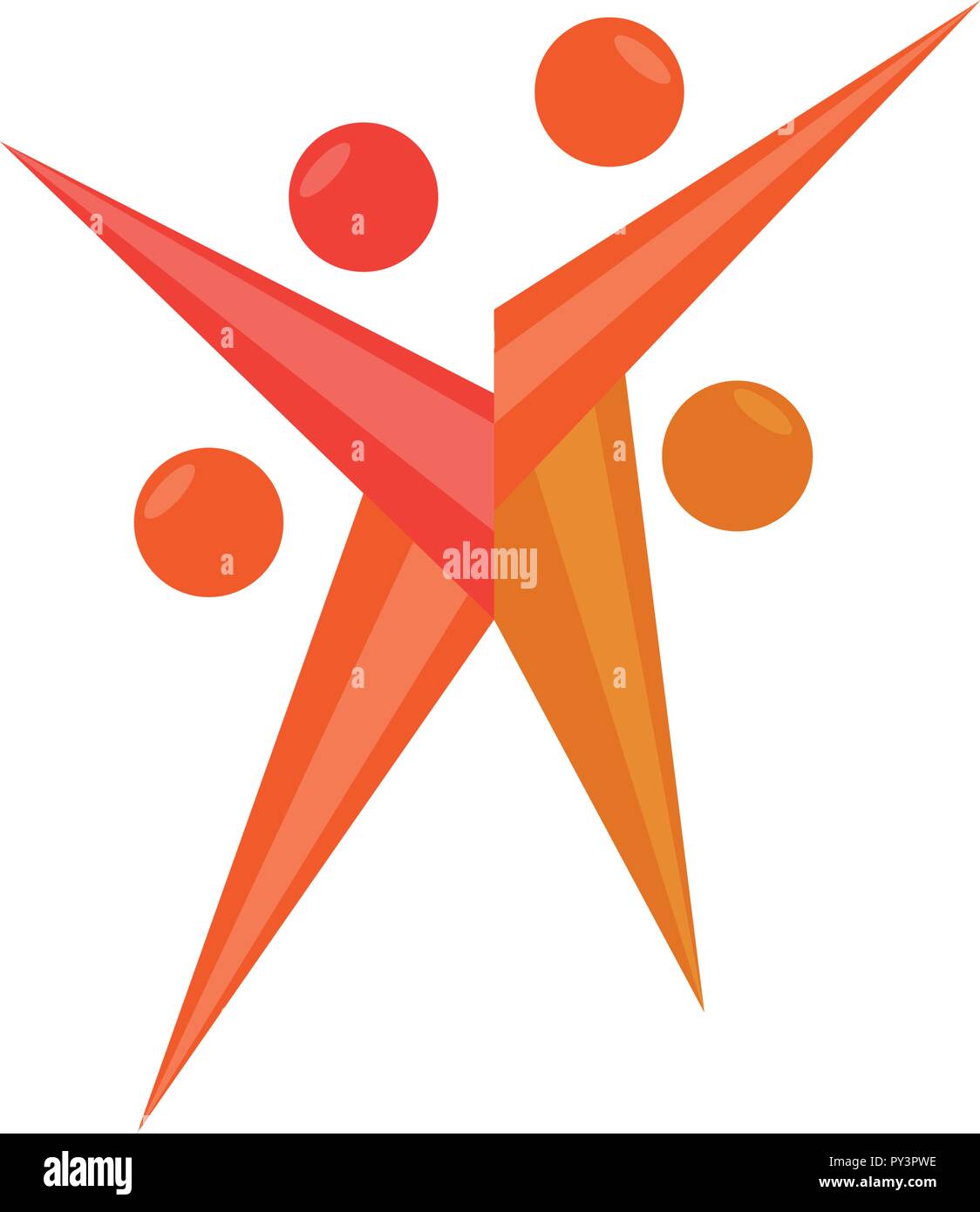 Isolated business teamwork logo Stock Vector Image & Art - Alamy