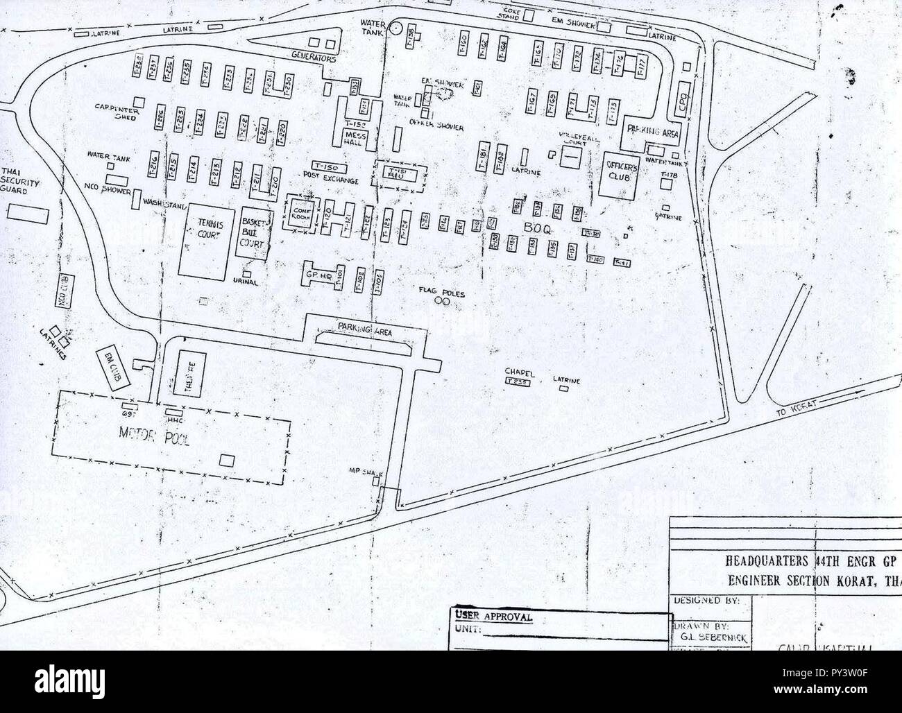 Camp USARSUPTHAI - Map Stock Photo - Alamy