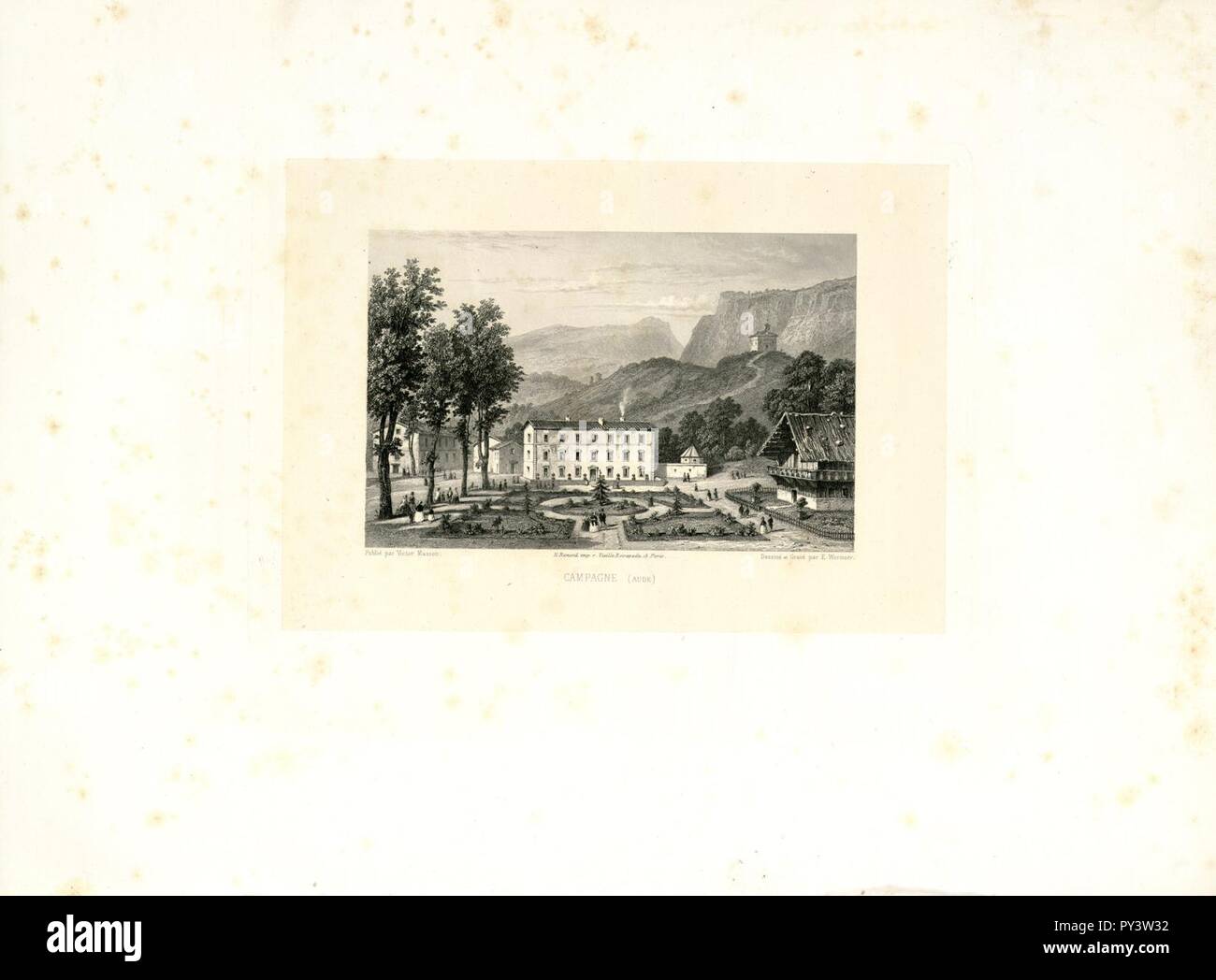 Campagne (Aude) - Fonds Ancely - B315556101 A BERTHIER 074 Stock Photo ...