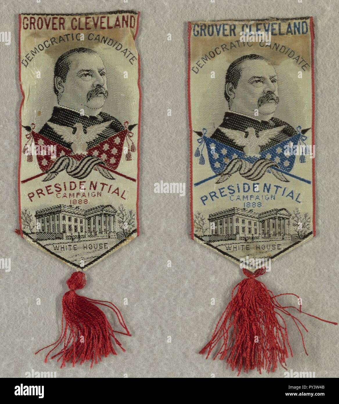 Campaign Ribbon (USA), 1888 Stock Photo - Alamy