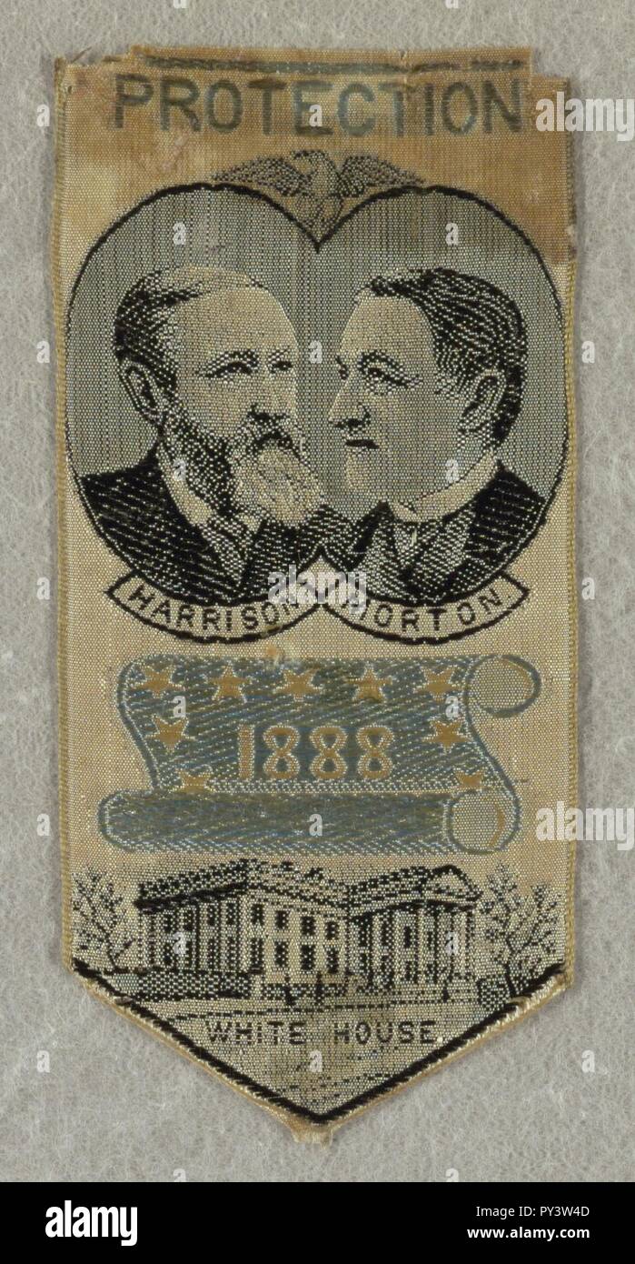 Campaign Ribbon (USA), 1888 Stock Photo - Alamy