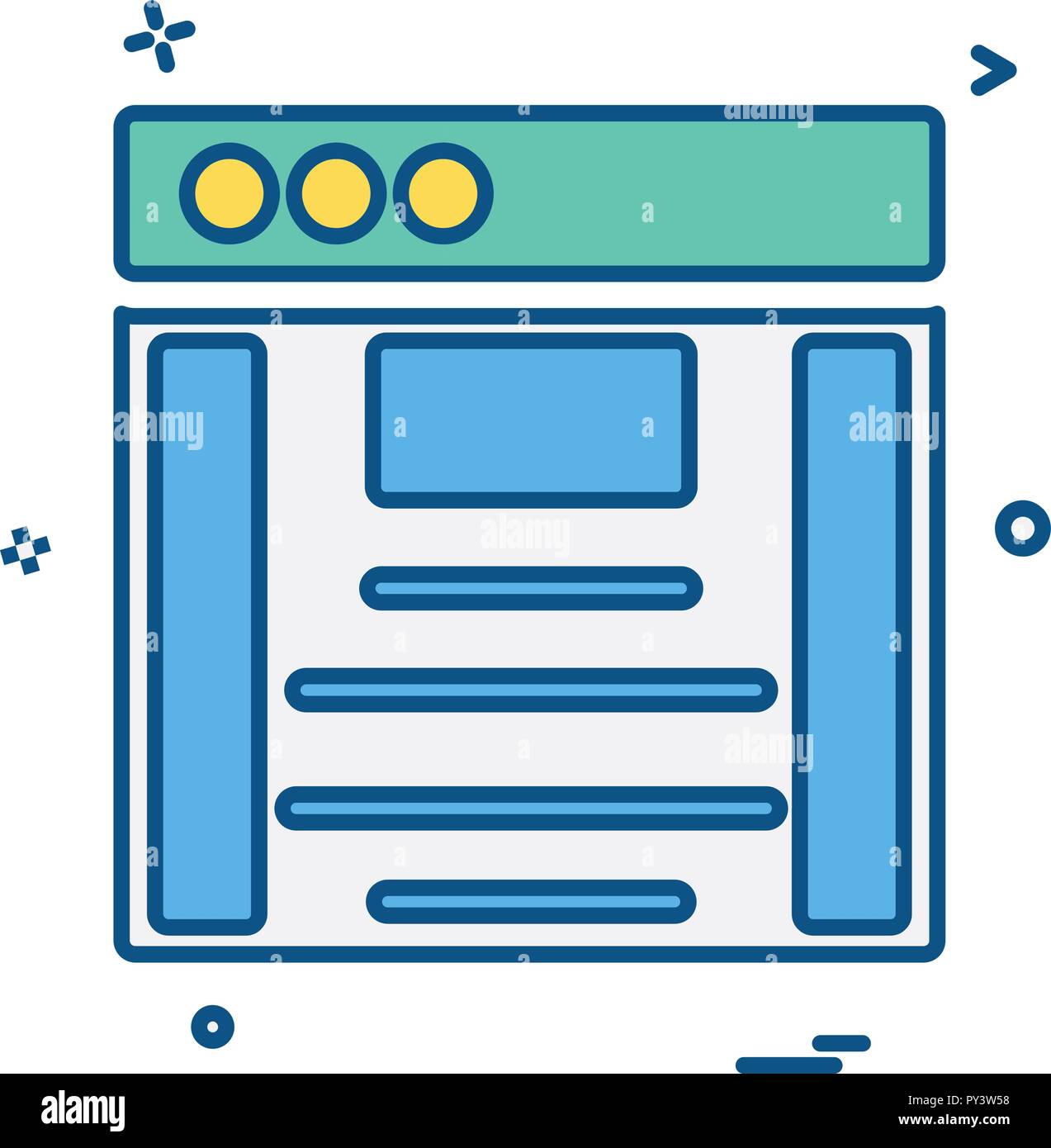 Web layouts icon design vector Stock Vector Image & Art - Alamy